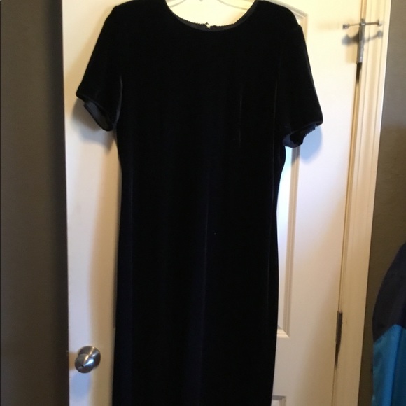 Talbots | Dresses | Beautiful Black Velvet Dress | Poshmark